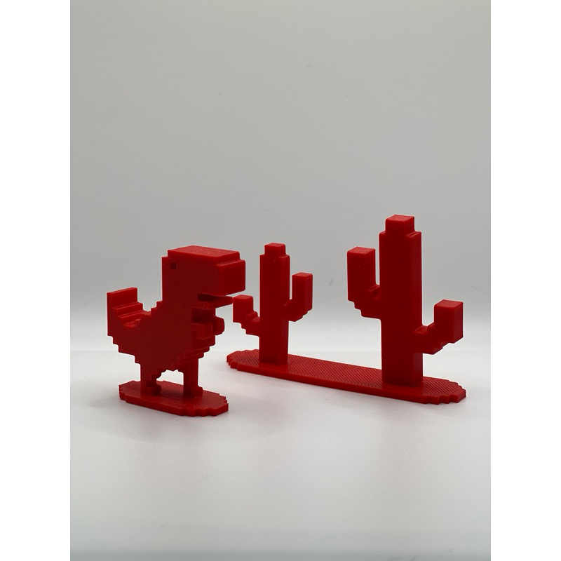 Dinossauro do Google Pixel, Dino - 3D ( T-Rex Game ) Decoração | Shopee ...