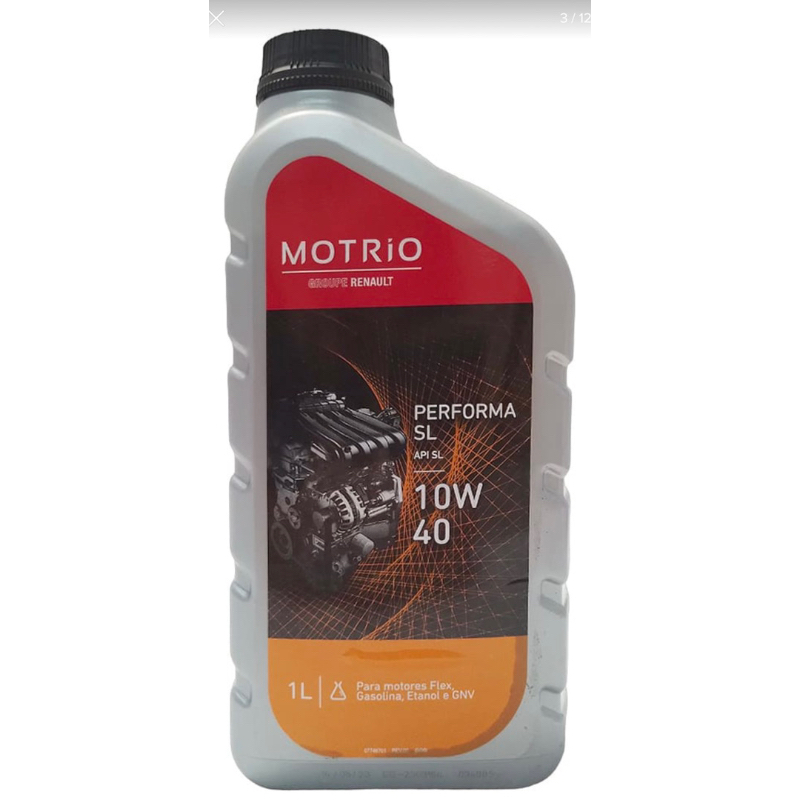 Óleo Lubrificante do Motor Motrio Motrix API SL 10W40 Semissintético 1L ...
