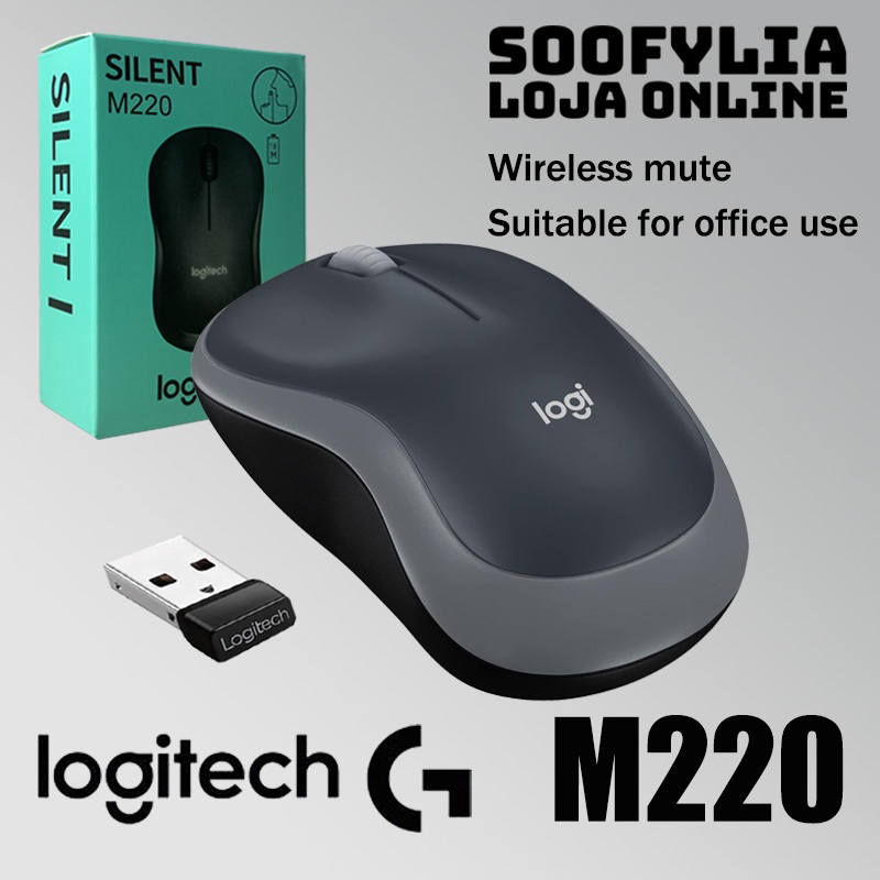 Logitech M220 O Mouse Silencioso óptico Original Bluetooth Está Em ...