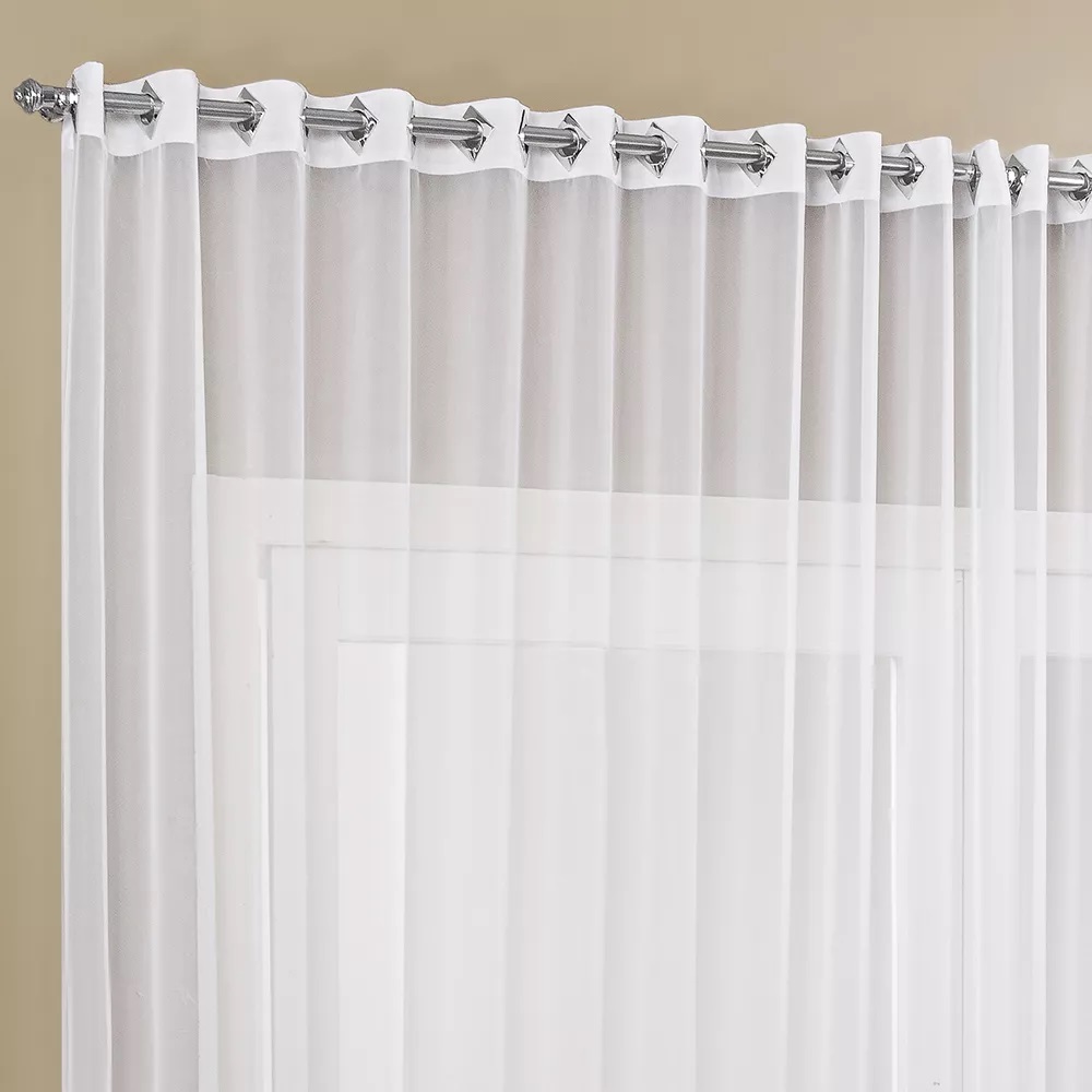 Cortina De Voil/Voal Sem Forro Para Sala e Quarto (6.00x2.80)(6,00x2,50 ...