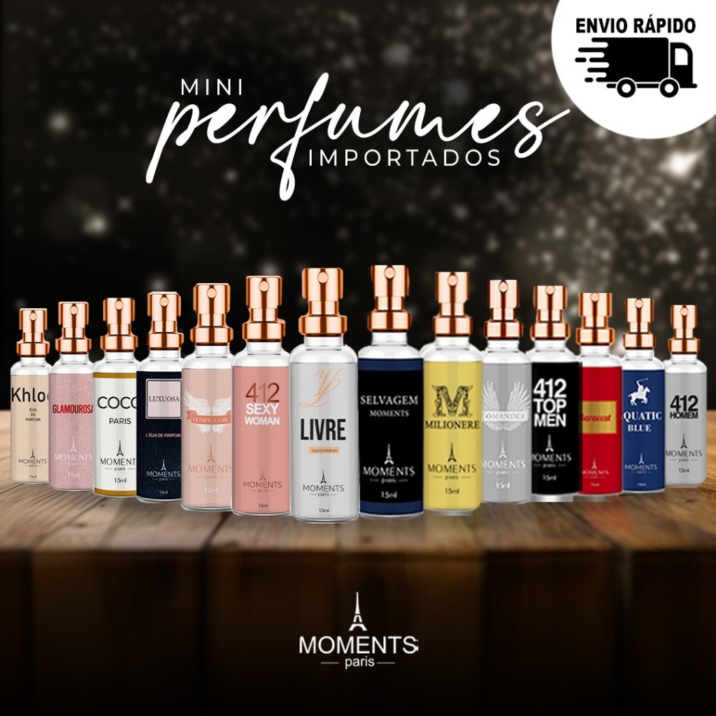 PERFUME MOMENTES PARIS 15ML PARFUM ALTA QUALIDADE E FIXAÇÃO PERUME DE ...