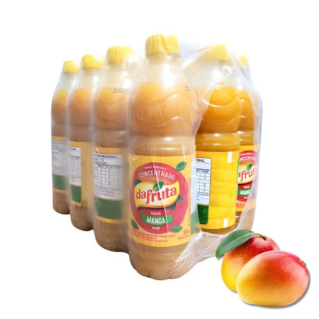 Pack 12un Suco Concentrado Manga Da Fruta 500ml Sem Glúten | Shopee Brasil