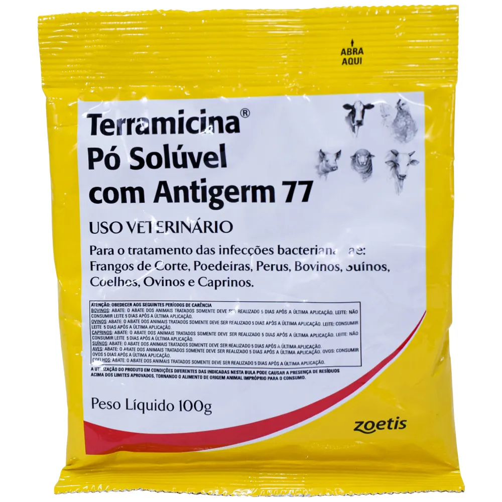 Terramicina em Pó Solúvel TPS Zoetis 100g | Shopee Brasil