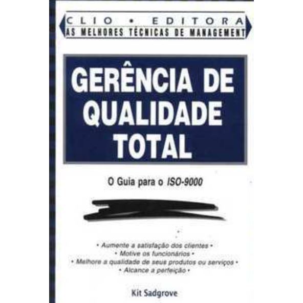Gerencia De Qualidade Total - Guia Para O Iso-9000 - Kit Sadgrove | Shopee Brasil