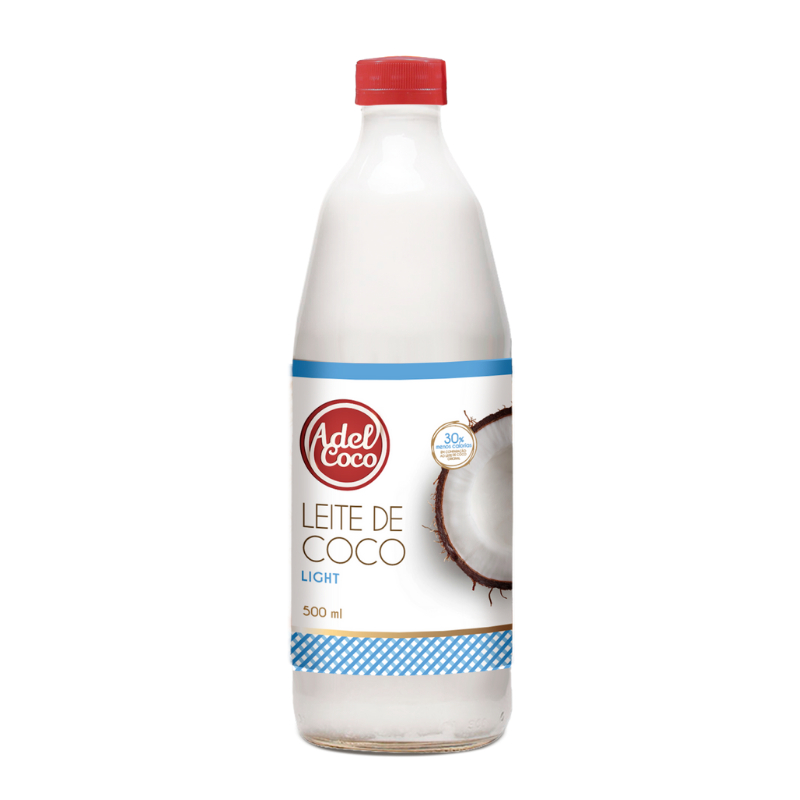 Leite De Coco Light Adel Coco 500ml | Shopee Brasil