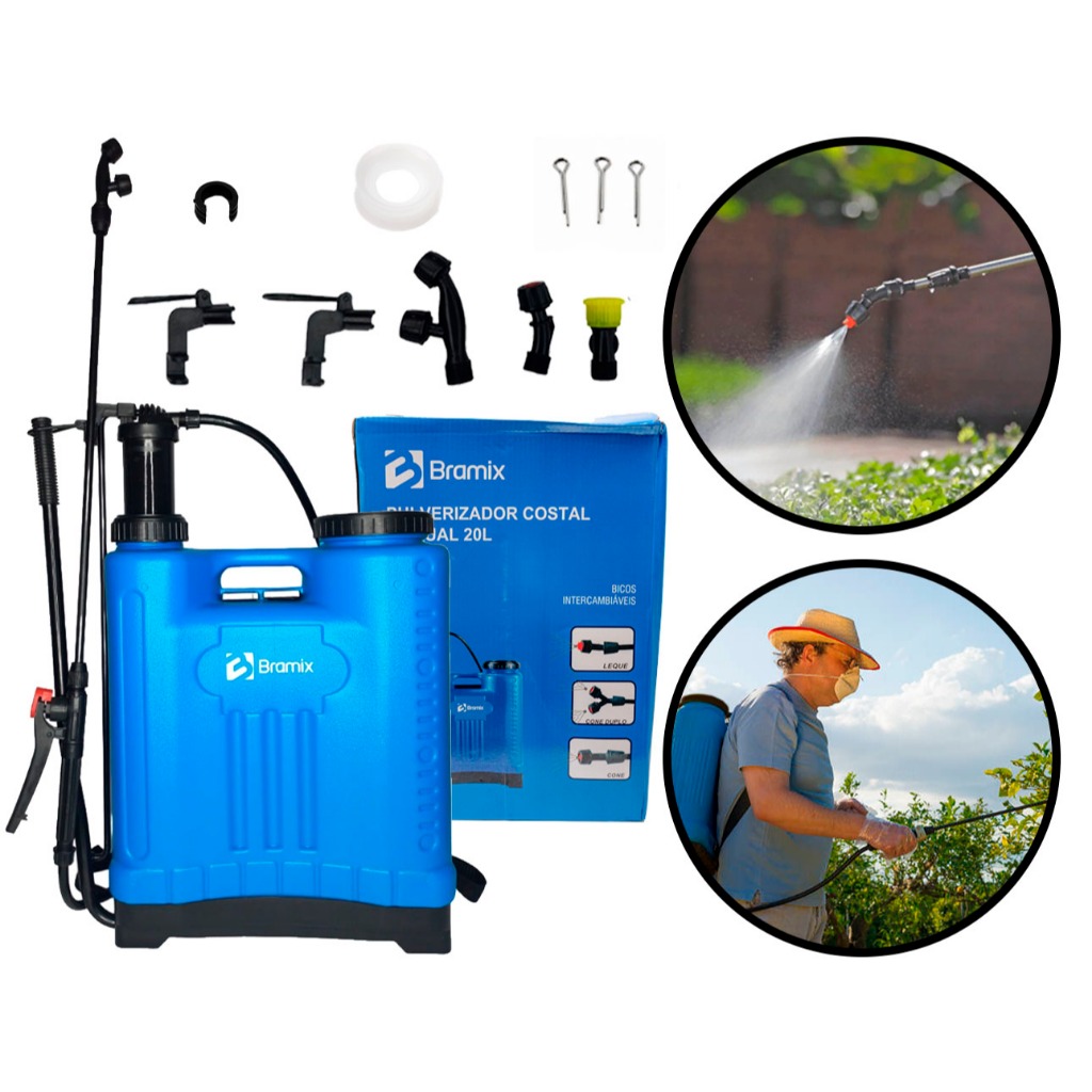 Pulverizador Costal Manual Plástico Borrifador Para Plantas Jardins ...