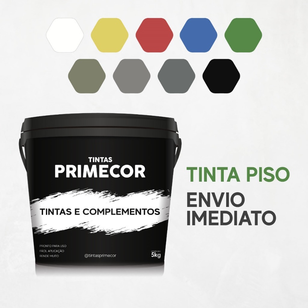 Tinta Piso Primecor 3,6 Litros Diversas Cores | Shopee Brasil