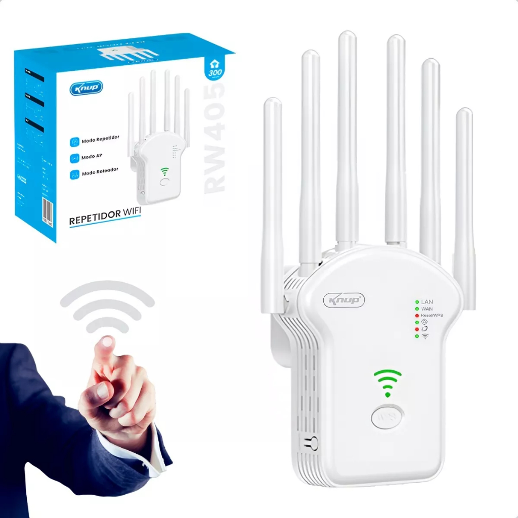 Repetidor Wifi 2G/5G Antena Sem Fio Sinal Wireless Amplificador ...