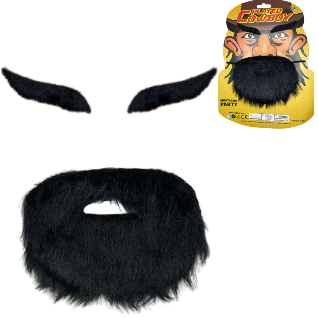 Barba Falsa Bigode e Sobrancelhas Artificiais | Shopee Brasil