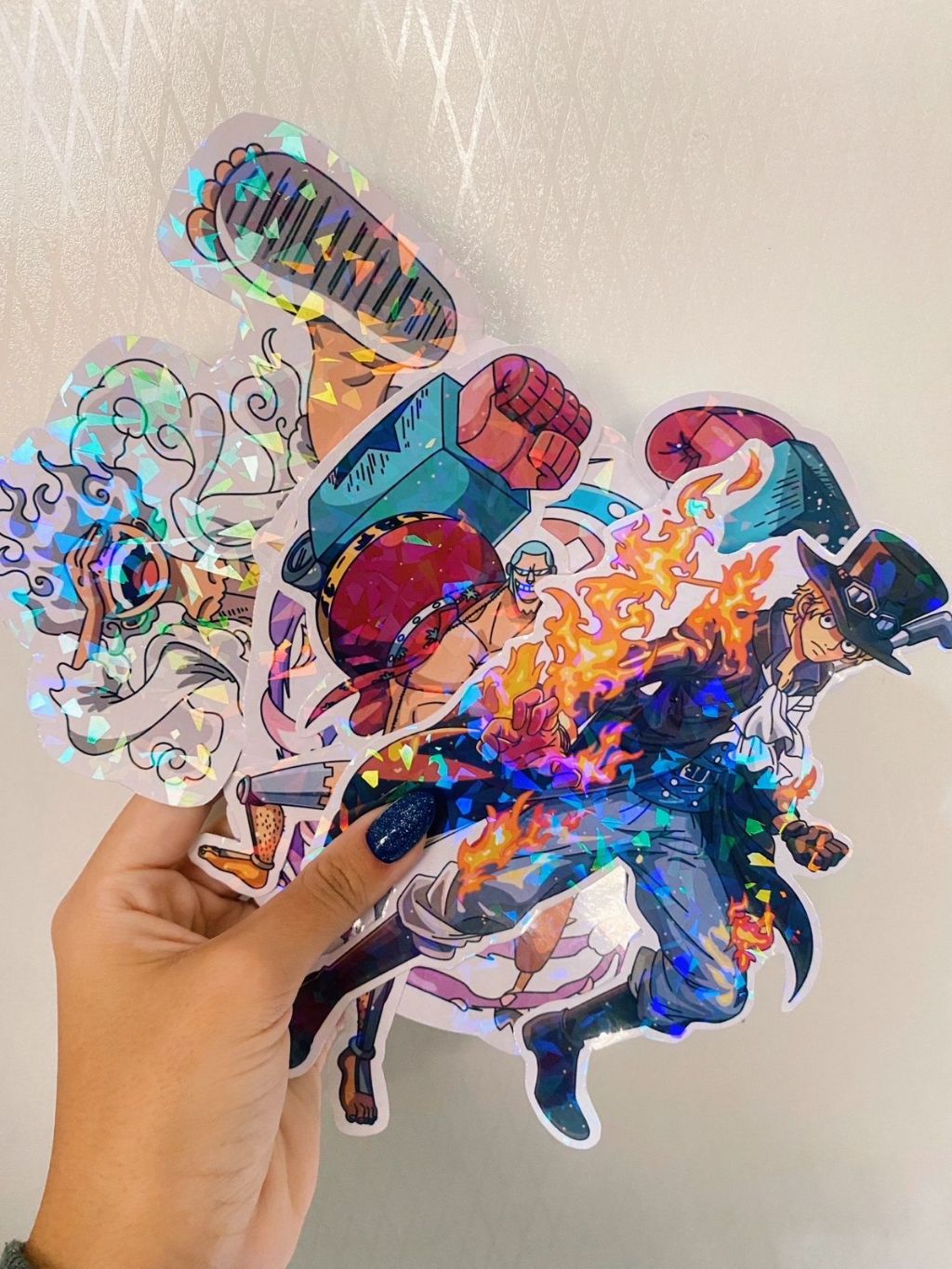 1 Adesivo Grande One Piece Stickers Sabo resistente a água | Shopee Brasil