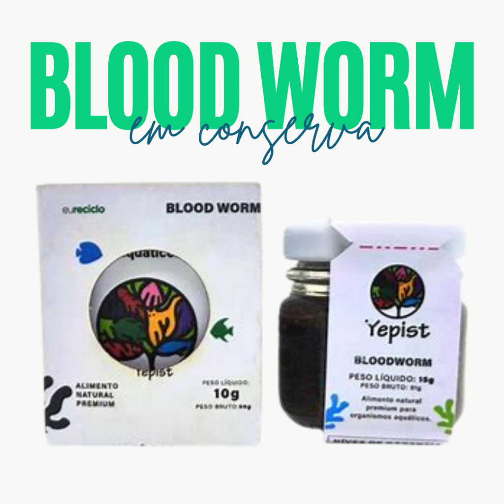 Blood Worm em conserva (10g) Alimento Natural Premium YEPIST | Shopee ...