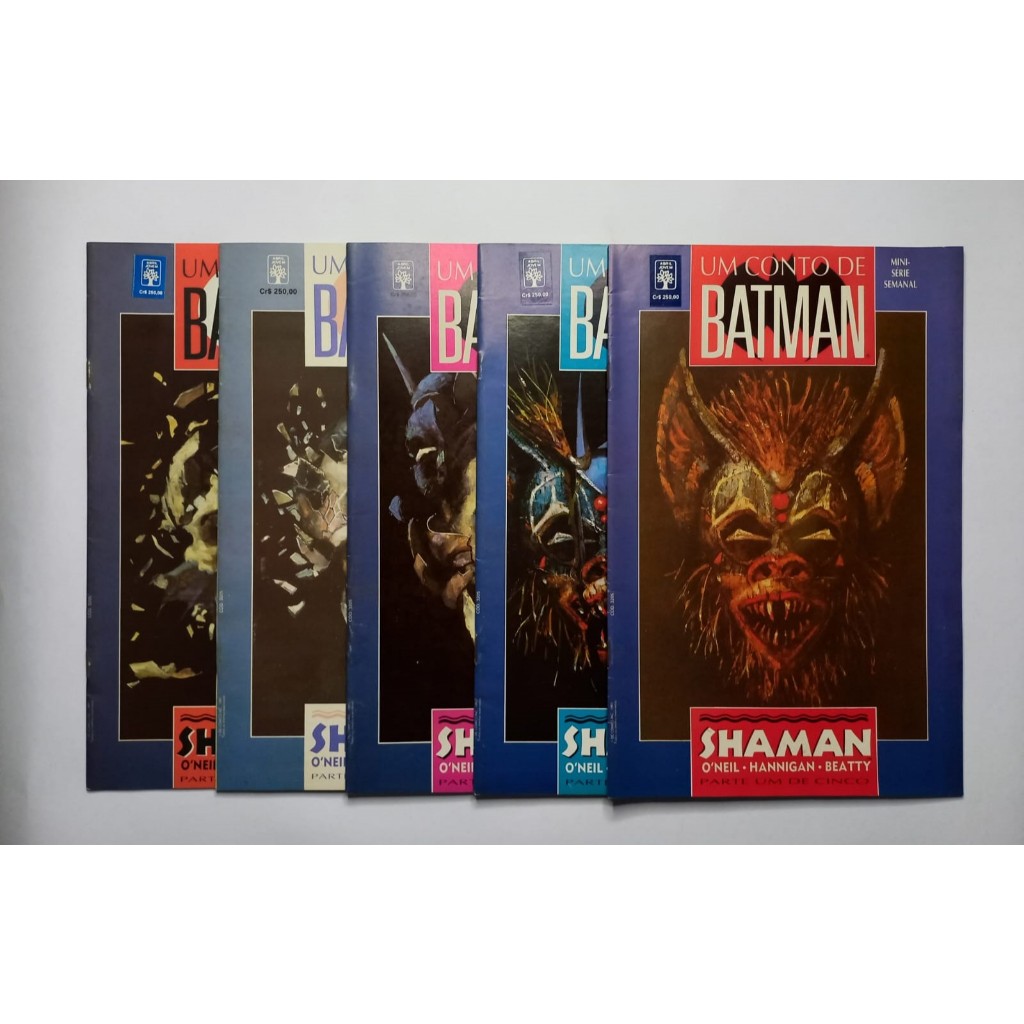 Um Conto de Batman Shaman 1 2 3 4 5 Minisserie Completa Editora Abril ...