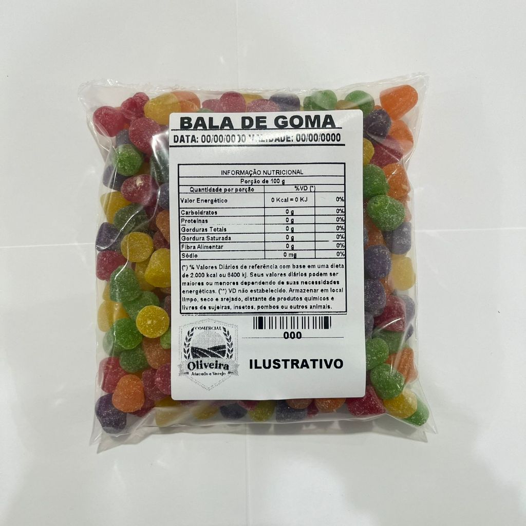 Bala de Goma Colorida 500g | Shopee Brasil