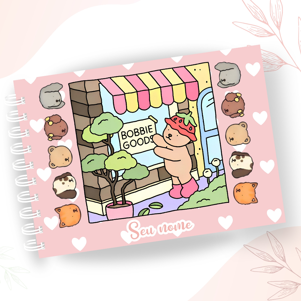 Bobbie Goods livro de colorir com NOME NA CAPA - 50 ou 100 paginas de ...