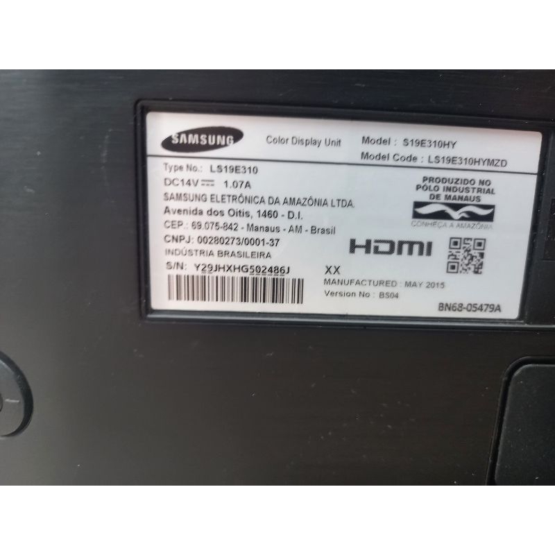 Monitor led Samsung 19 polegadas com hdmi e vga | Shopee Brasil