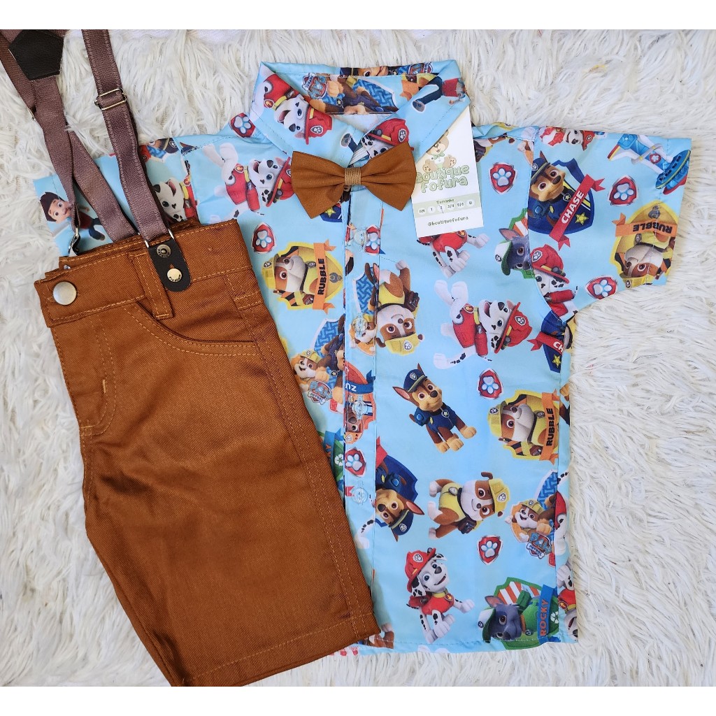 PATRULHA CANINA MARSHALL CHASE ROUPA FANTASIA Kit Tematico conjunto ...