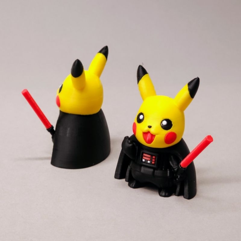 Pikachu Darth Vader Star Wars Pokémon 3D Boneco Miniatura Action Figure ...
