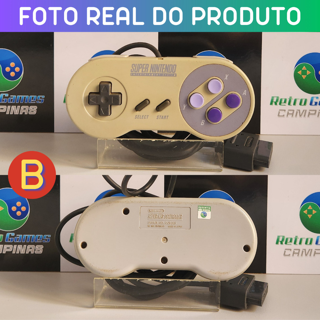 CONTROLE ORIGINAL SUPER NINTENDO | Shopee Brasil