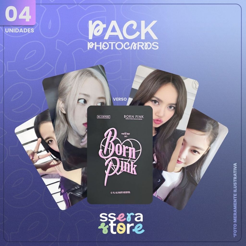 BLACKPINK Born Pink Photocards Fanmade | Shopee Brasil