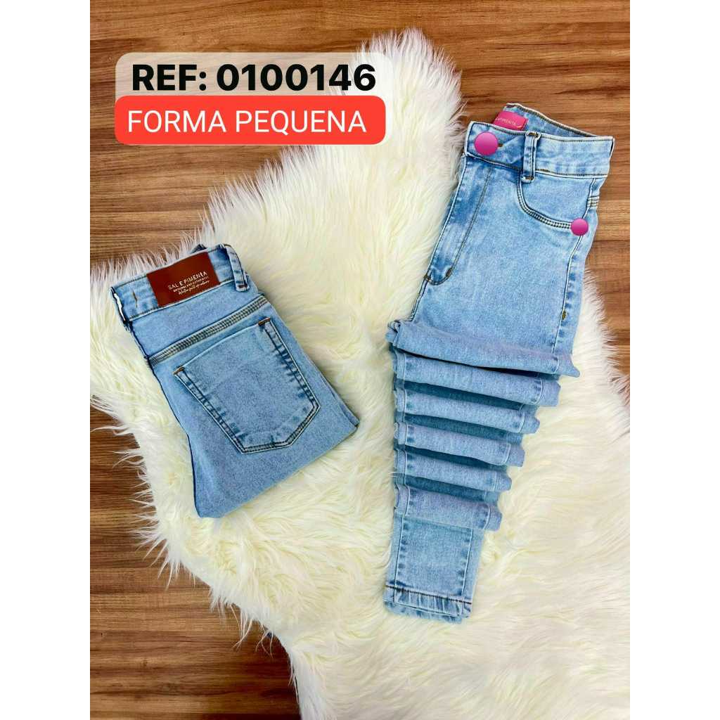 Calça Jeans Feminina Sal E Pimenta Skinny Linda Rasgada Envio Rapido ...