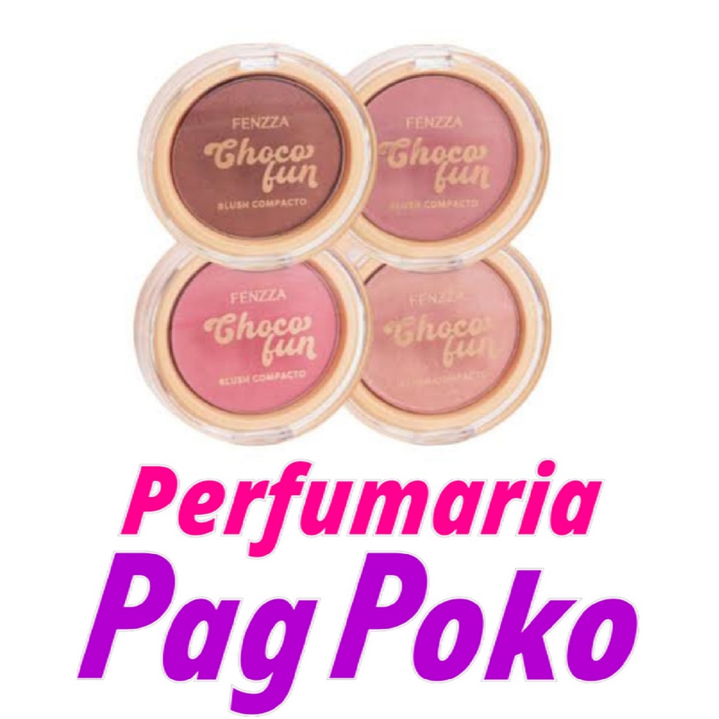 Blush Compacto Choco Fun Fenzza 5g (Escolha a sua cor) | Shopee Brasil