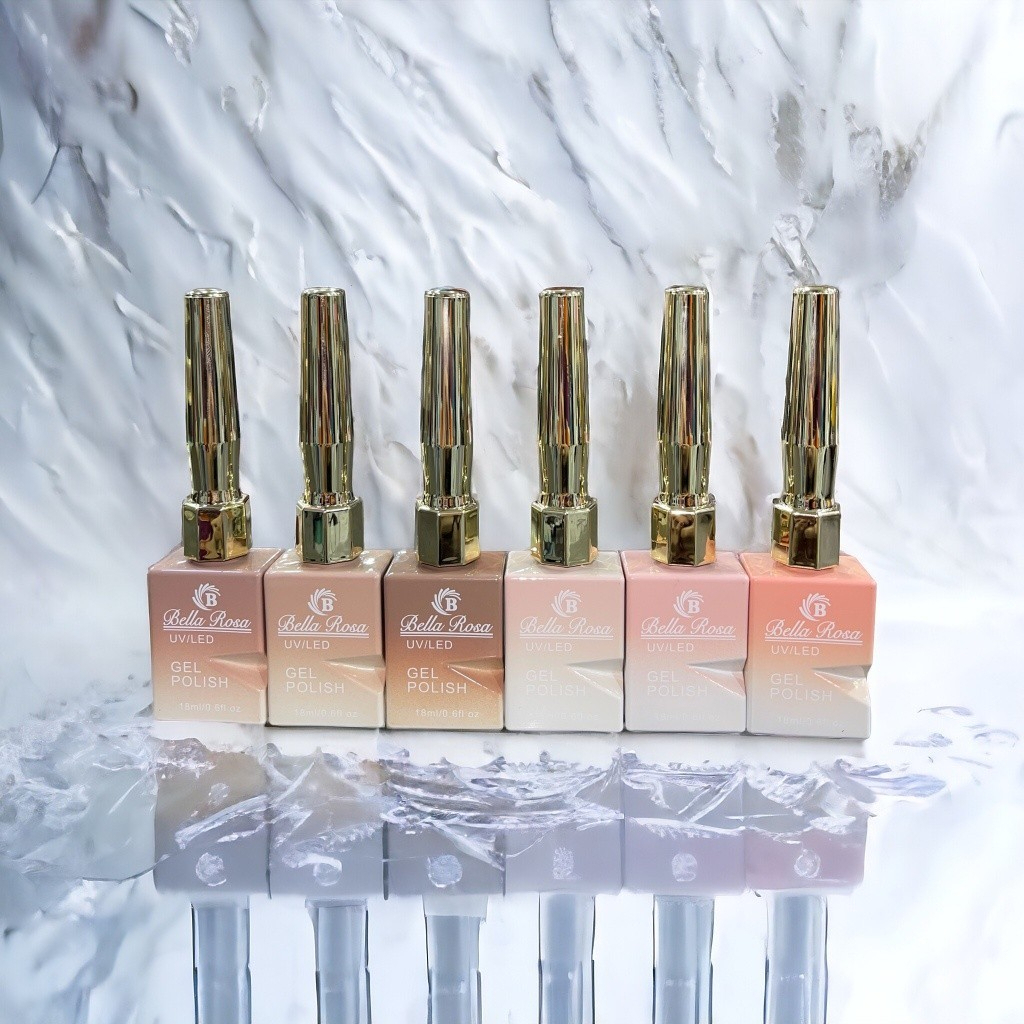 Kit 6 Esmaltes em Gel Polish Bella Rosa - Coleção Led Uv | Shopee Brasil