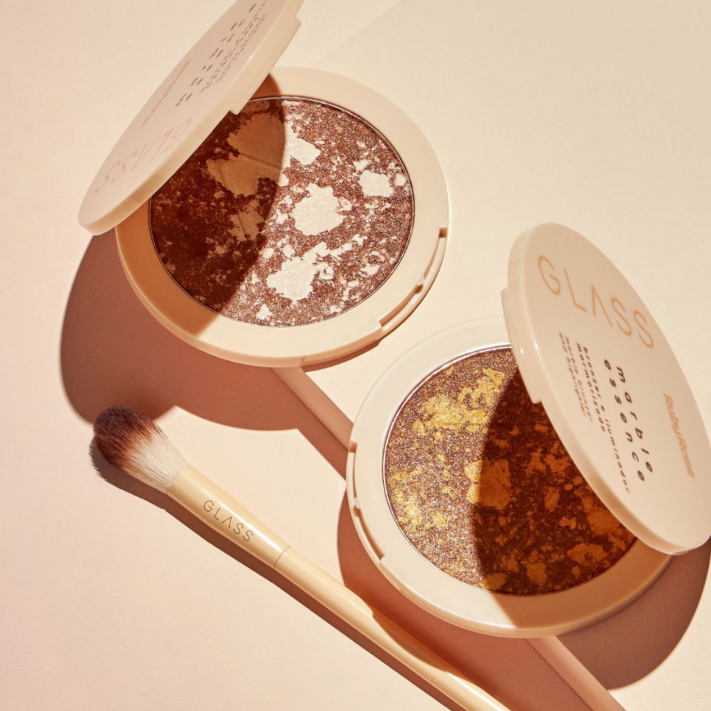 Bronzer e Iluminador Marmorizado Marble Essence GLASS BY RUBY ROSE ...
