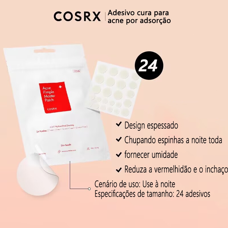 Cosrx Acne Pimple, Clear Fit Master Patch 1 Sheet- 24 adesivos | Shopee ...