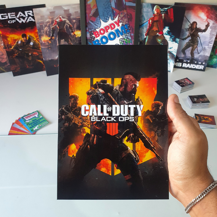 Call of Duty Black Ops 4 Placa decorativa mdf quadro decoração presente ...