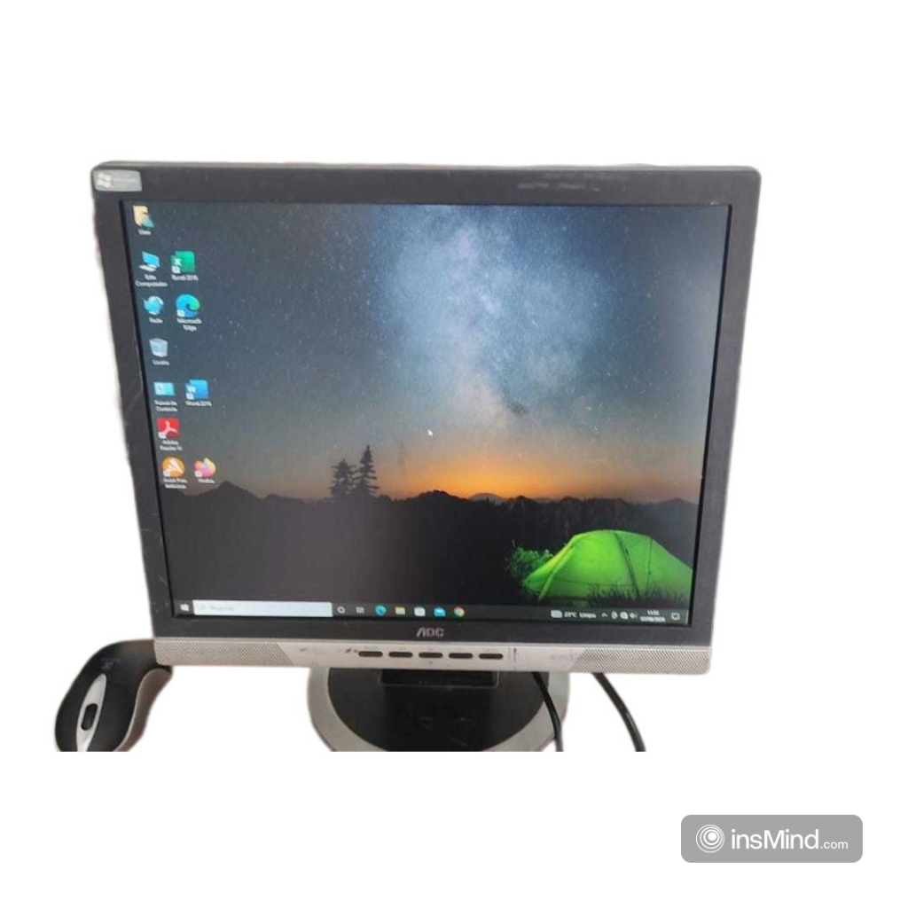 Monitor Aoc 712sa Lcd 17 Polegadas ( Vga ) (Usado) | Shopee Brasil