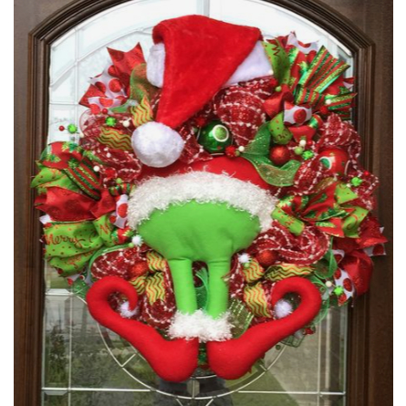 TRASEIRO COM PERNAS GRINCH, PARA ARVORE E GUIRLANDA, BUMBUM GRINCH ...