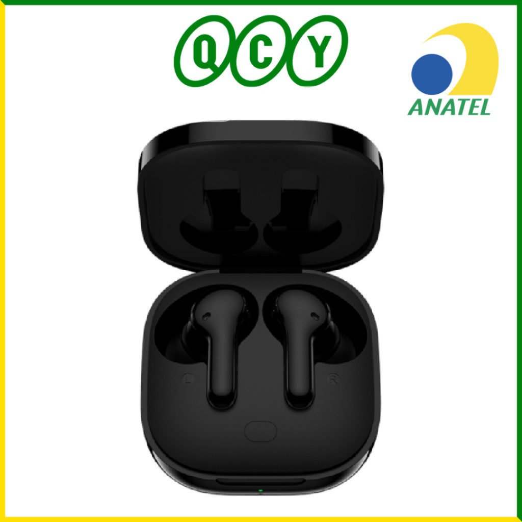 Fone de Ouvido QCY T13 com 4 Microfones ENC e Bluetooth 5.1 - Preto, Branco e Rosa - TWS 5.3 Sem ...