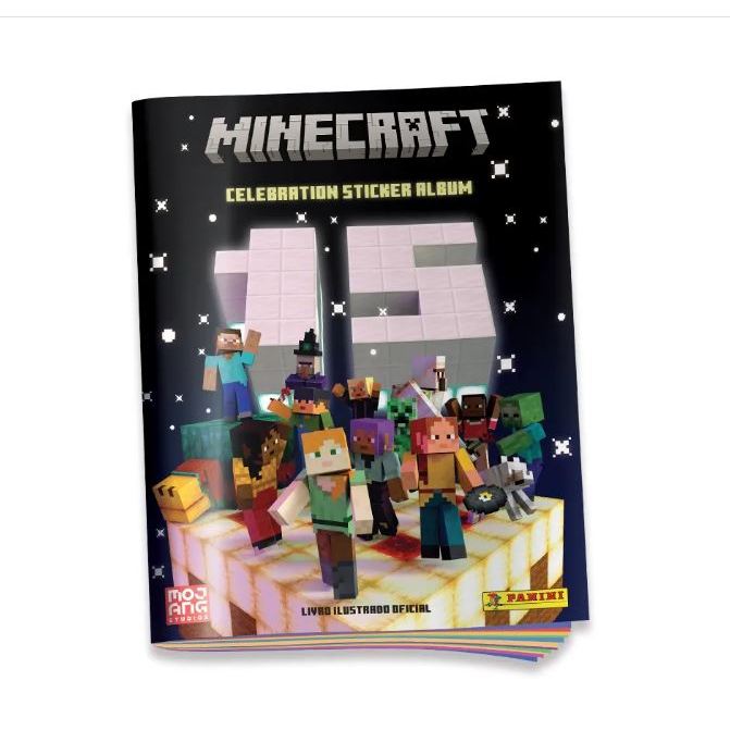 Álbum De Figurinha Minecraft + 10 Envelopes Panini 2024 | Shopee Brasil