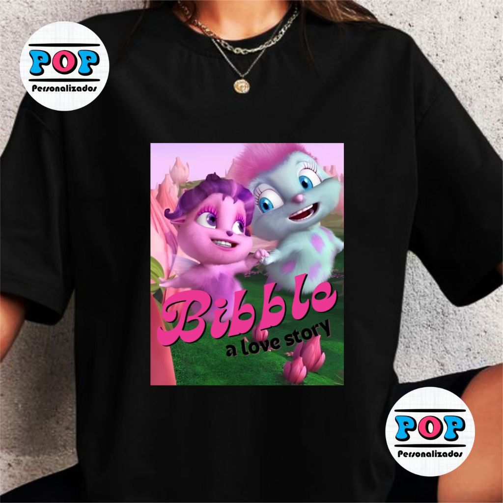 Camiseta Bibble Barbie Fairytopia Preta | Shopee Brasil