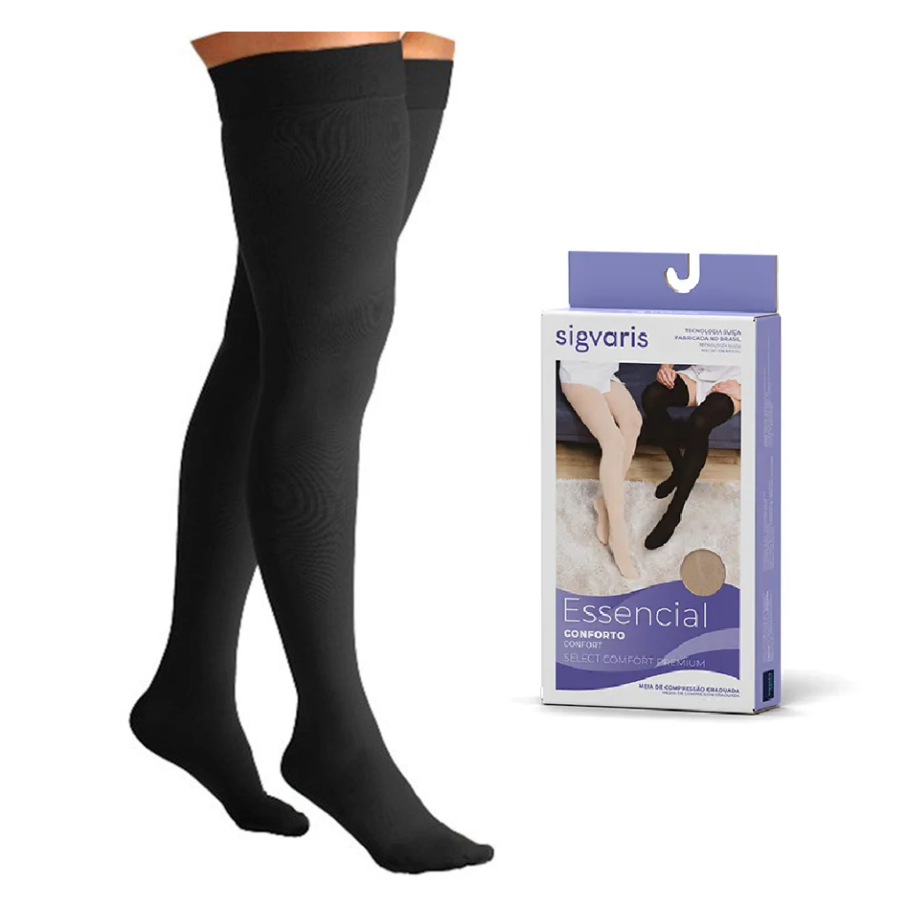 Meia Elastica Masculina 7/8 Média Compressão 20-30mmHg Essencial ...