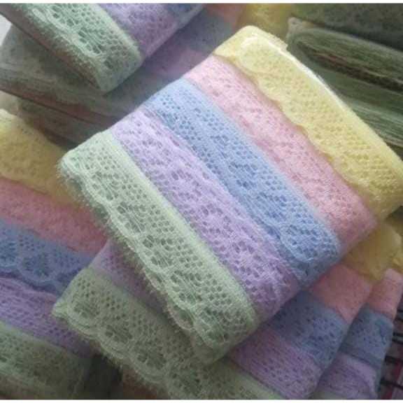 KIT RENDA ALGODÃO DOCE 15MM C/ 15 METROS NA PROMOÇÃO | Shopee Brasil