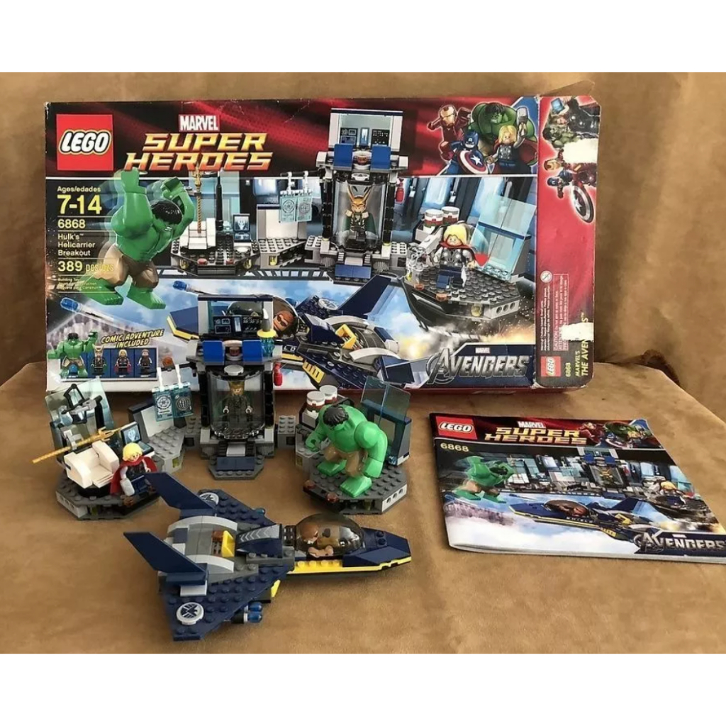 Lego Marvel Super Heroes 6868 Hulk Helicarrier Breakout | Shopee Brasil