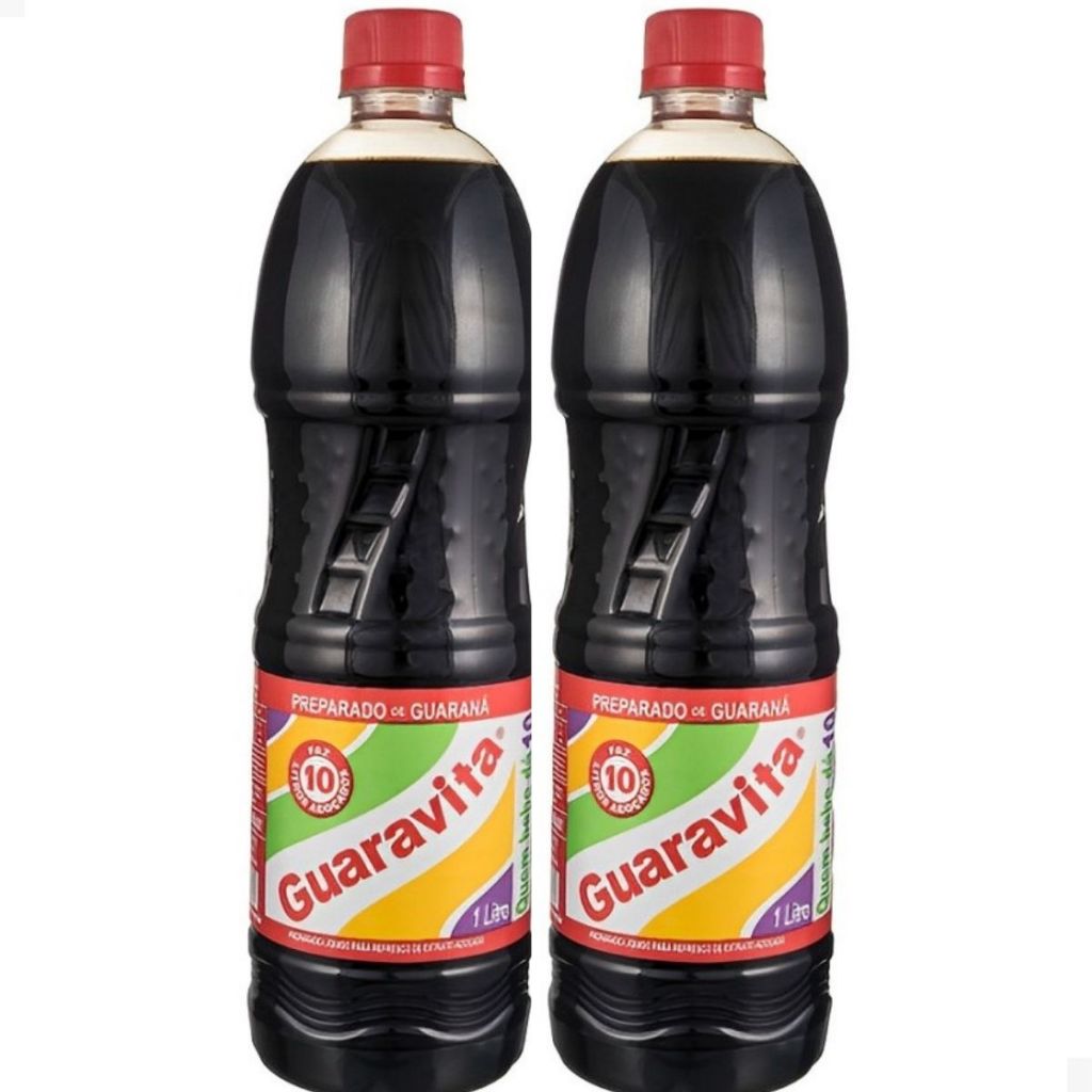 Kit 2 Unidades Xarope Guaravita 1 Litro em Cada Garrafa - Leve e ...