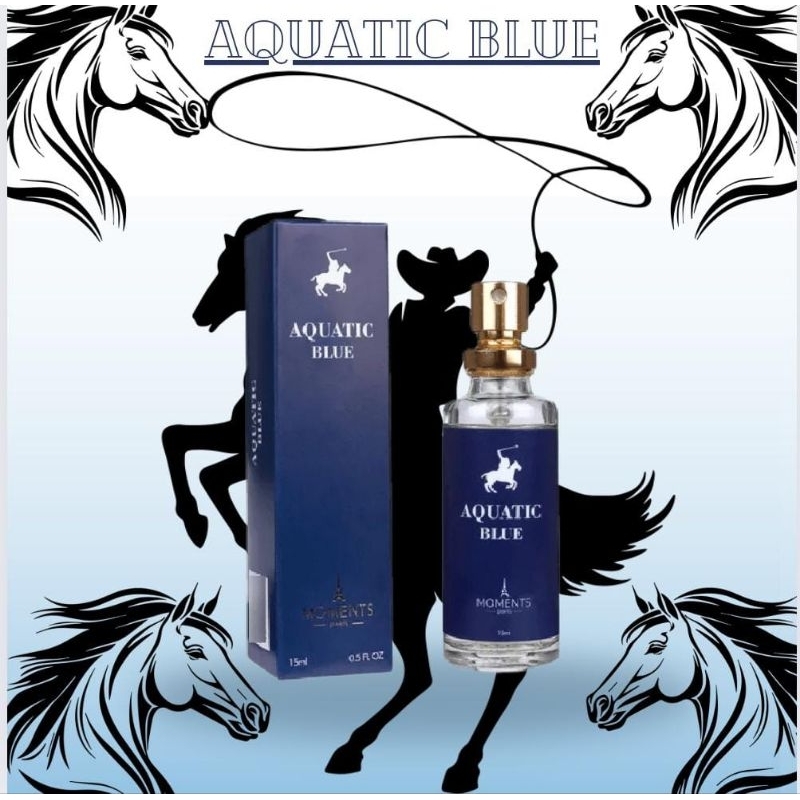 Perfume Masculino Aquatic Blue 15ml - Moments paris | Shopee Brasil