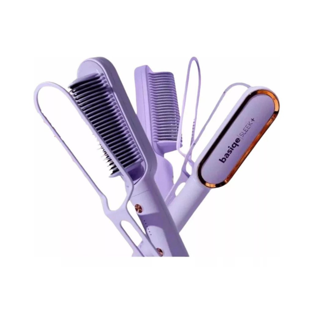 Escova Alisadora Basiqué sleek Plus Original Na Caixa | Shopee Brasil