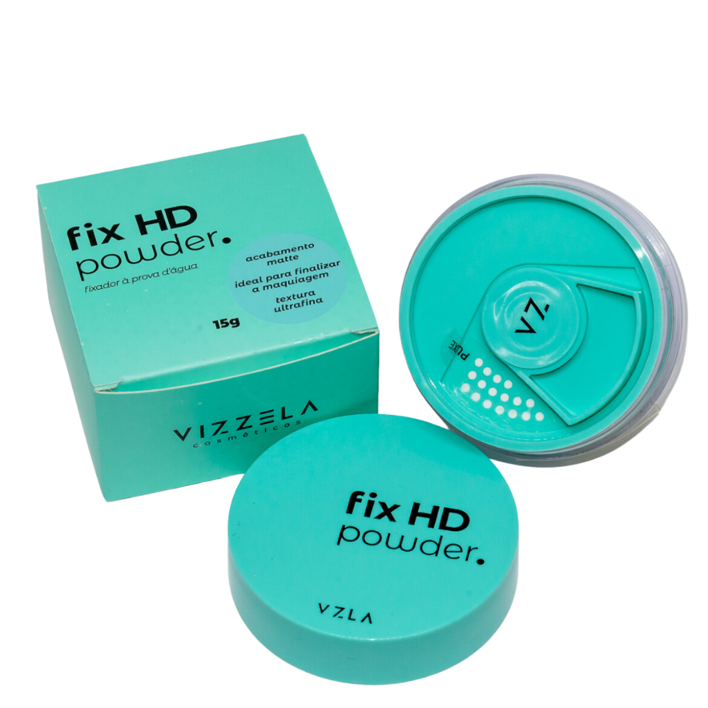 Fix Hd Powder Pó Fixador Translúcido Vizzela Vegano - 15g | Shopee Brasil