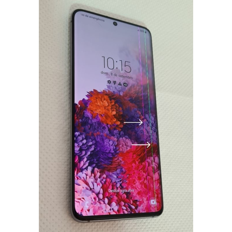 Samsung Galaxy S20 (Normal) 128GB Cinza SM-G980F Usado (Com Linhas ...