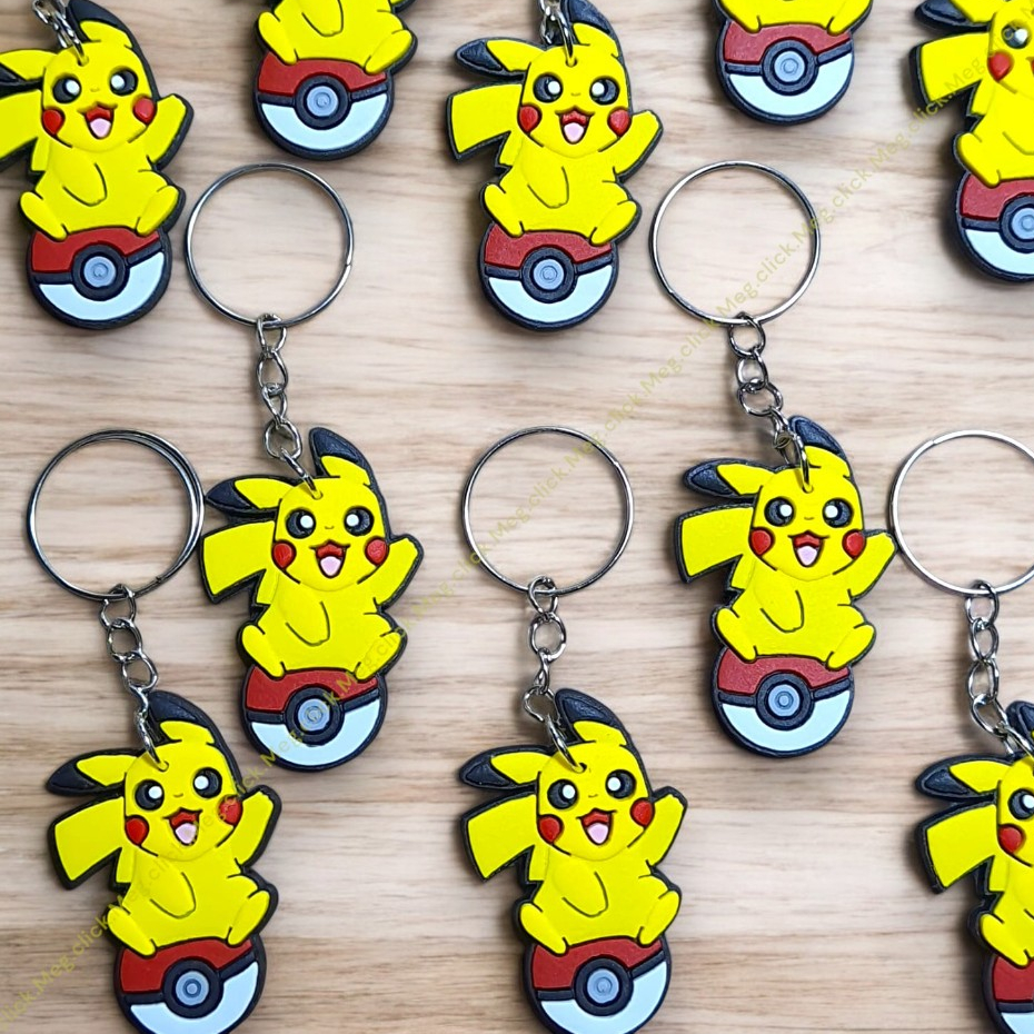 Kit Chaveiro Pikachu Pokémon Lembrancinha Mimo Aniversário Festa ...