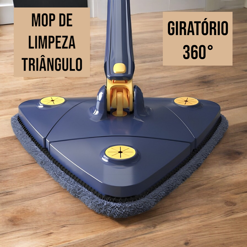Rodo Mop Giratório Rodo Esfregão de Limpeza Triangular 360º Rodo Mágico ...