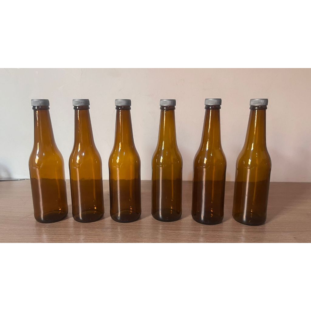 Kit 10 Garrafa De Vidro 355ml Com Tampa De Plastico vazia | Shopee Brasil