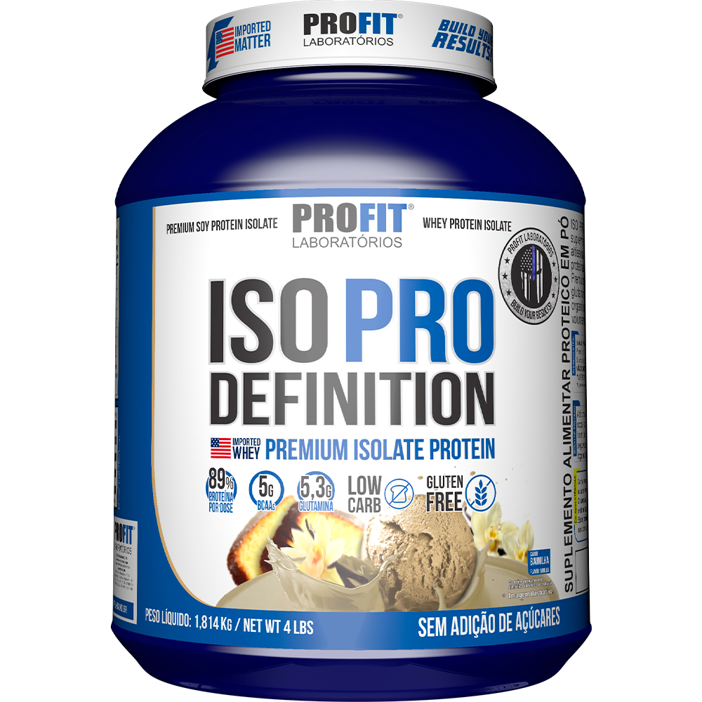 Whey Protein Isolada - Iso Pro Definition - Pote 1,8kg - Profit Loja ...