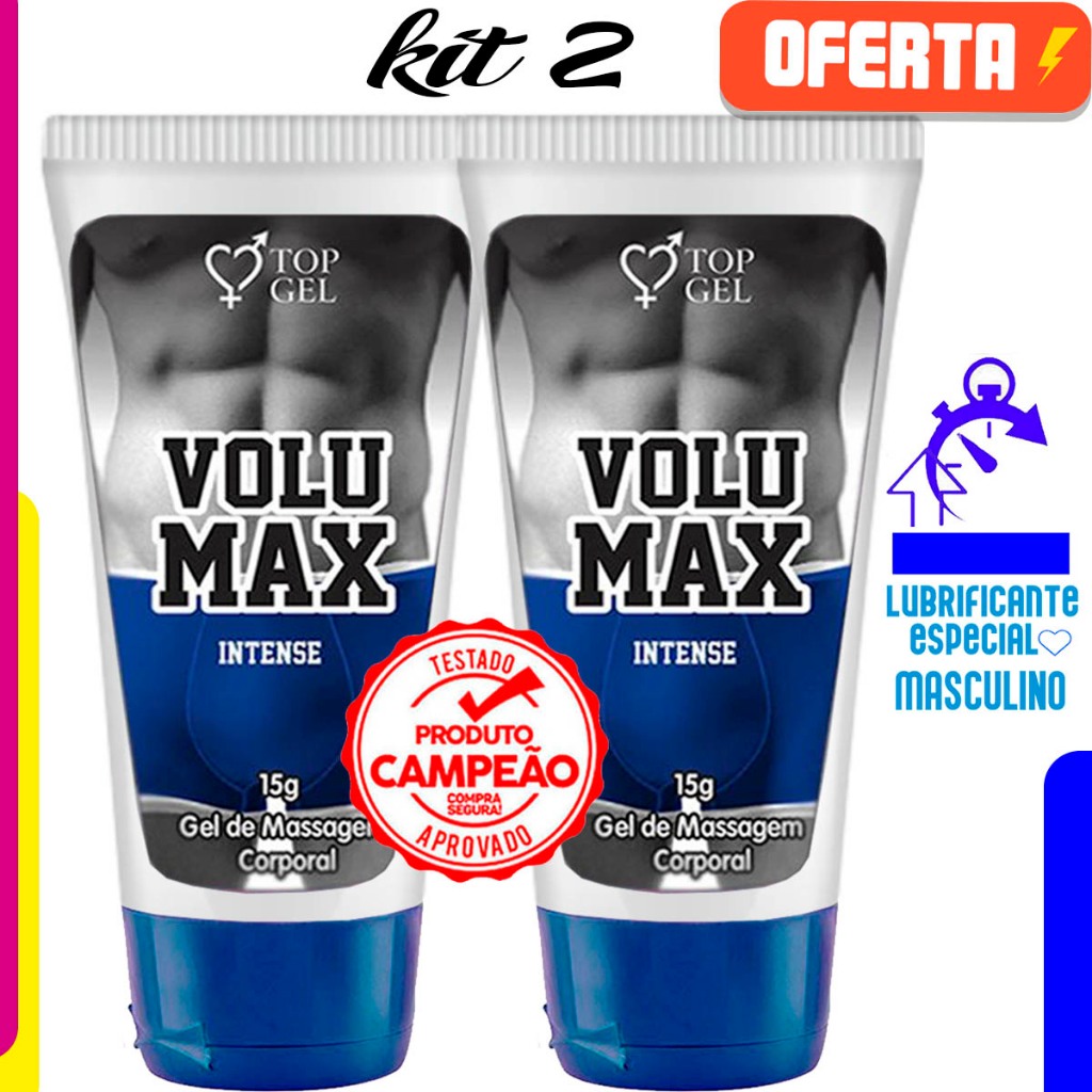 Kit Intimo 2 Gel Funcional sexy Volumax Produtos Eróticos Lubrificante ...