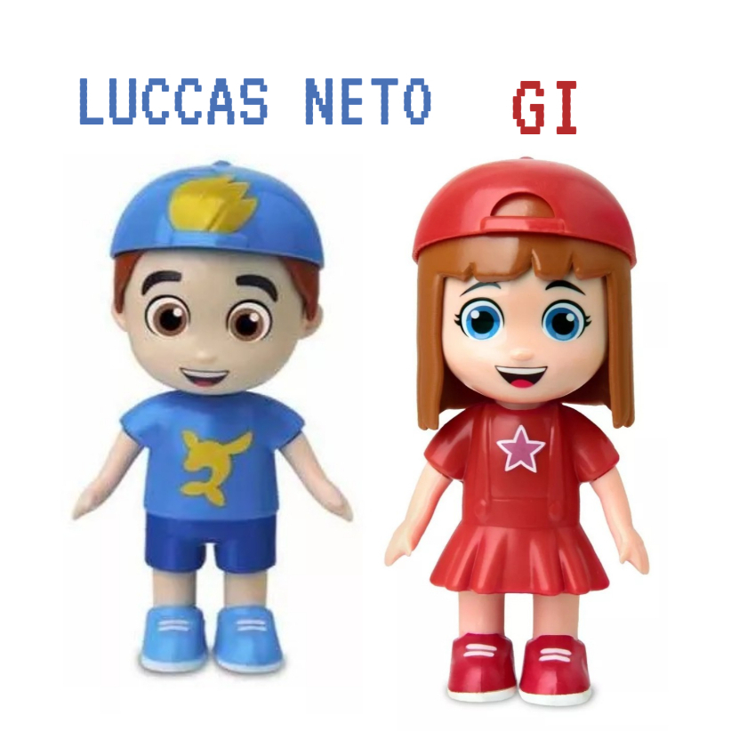 Kit 2 Bonecos Luccas Neto E Gi Aventureiros Lucas Neto | Shopee Brasil