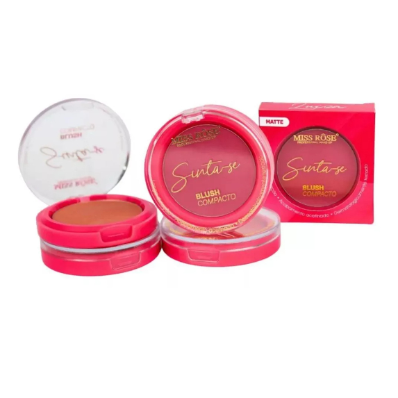 Blush Compacto Sinta-se Miss Rôse | Shopee Brasil