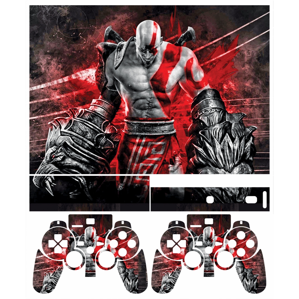 Skin Adesiva PS3 Fat - God Of War Preto e Vermelho | Shopee Brasil